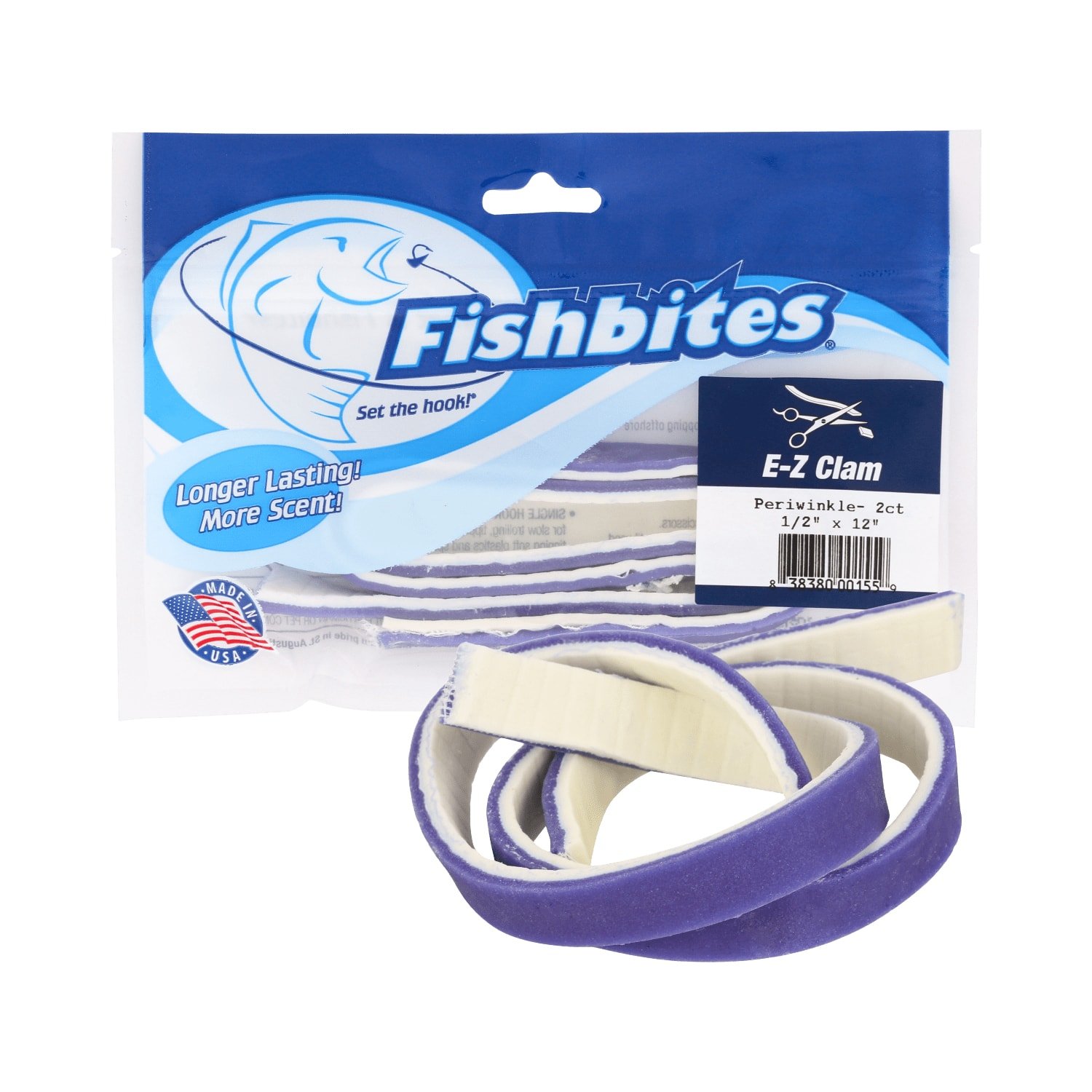 Fishbites E-Z Clam 2ct - Periwinkle - KP Marine